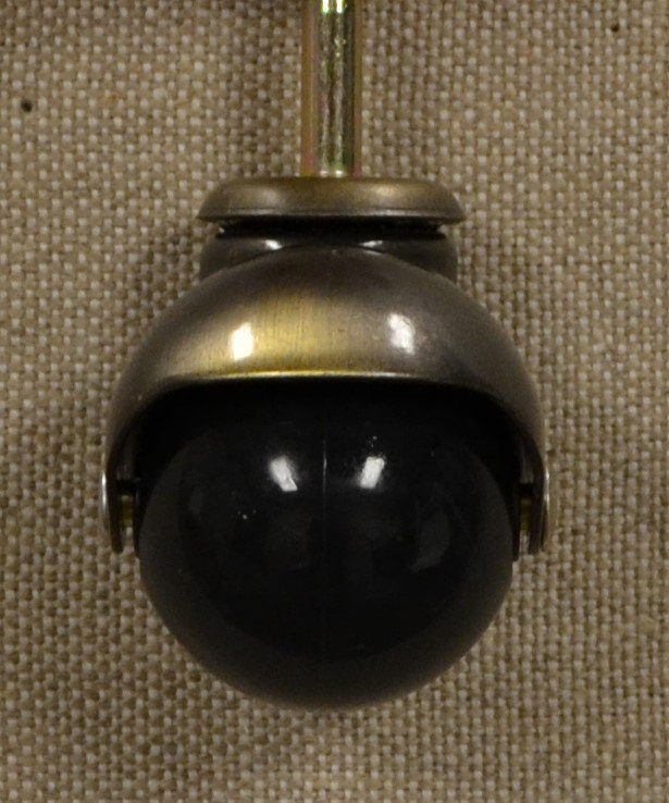 Antique Brass Hooded Ball Caster - #2 - Designmaster Furniture