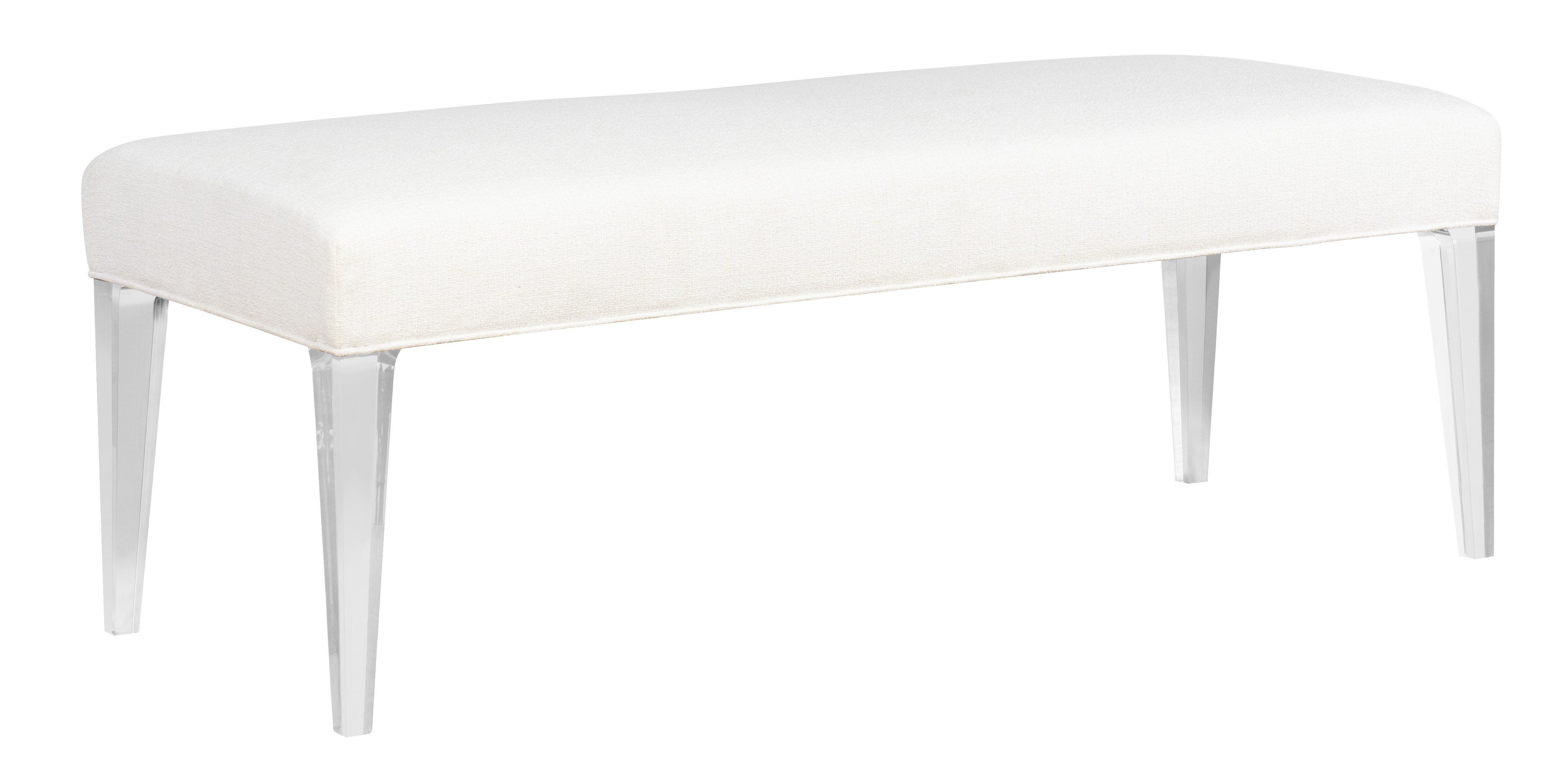 Helena Acrylic Leg Long Dining Bench - Designmaster Furniture