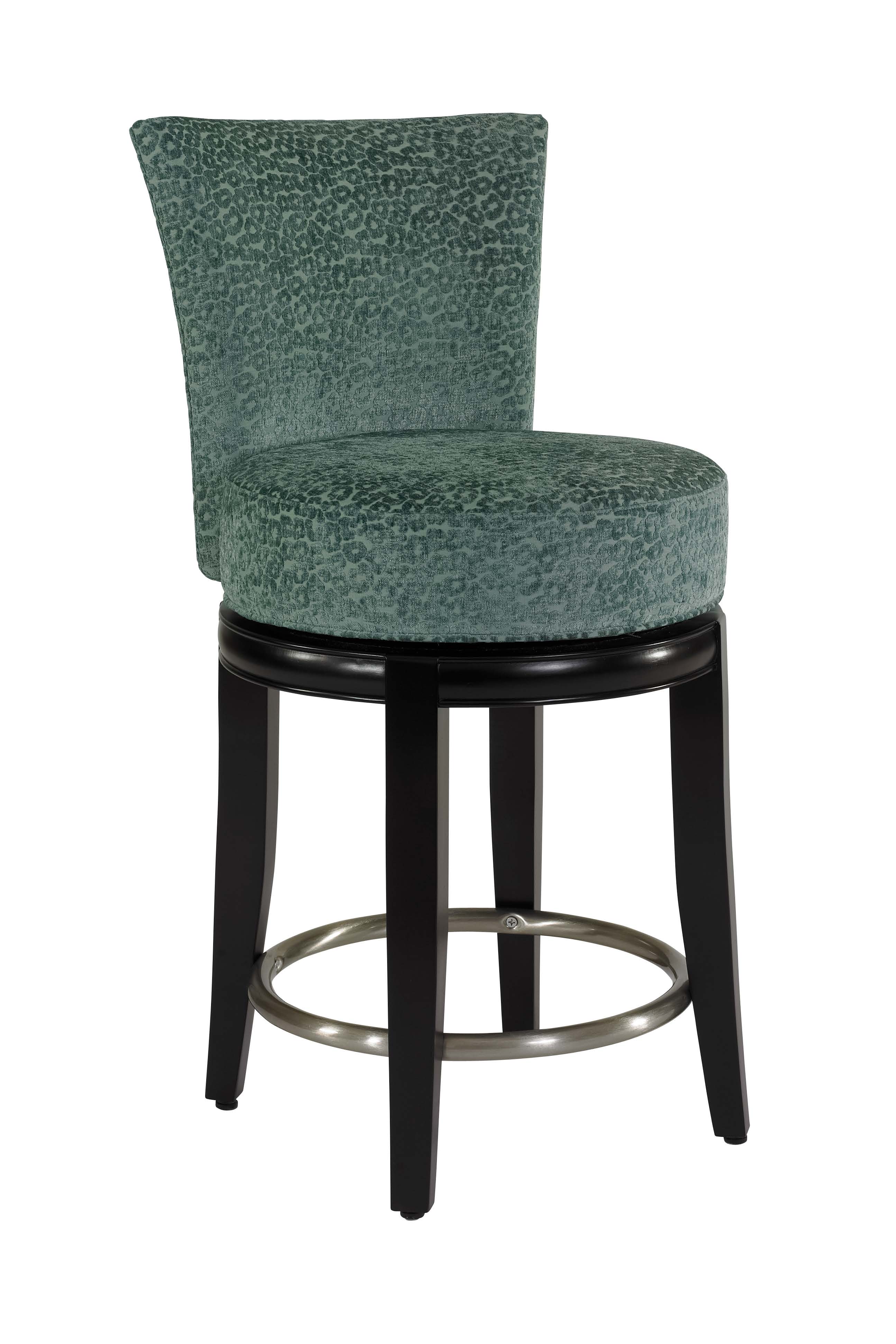 Burke Swivel Counter Stool w/ Traditional Base - Designmaster Furniture