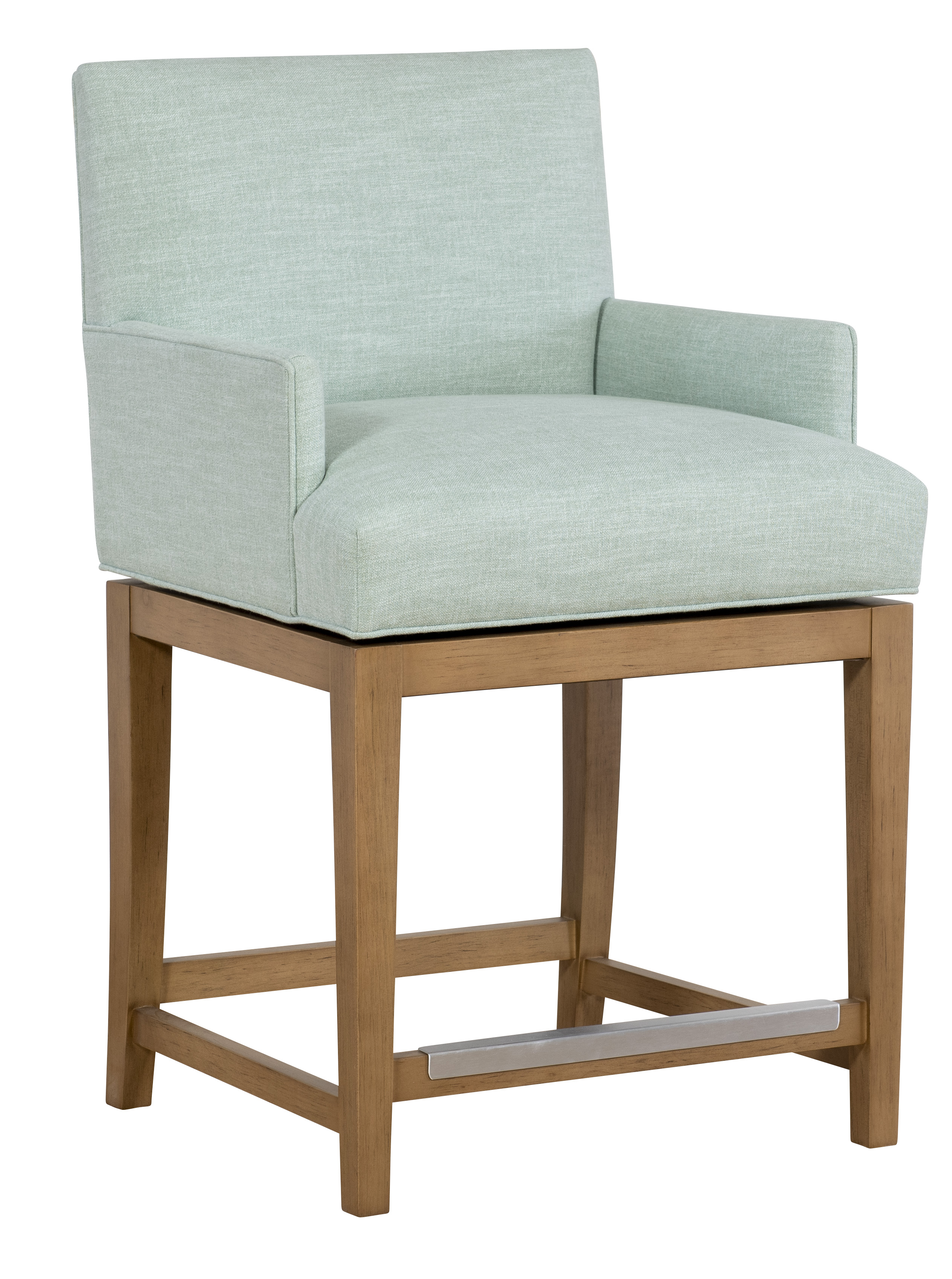 Redford Swivel Counter Arm Stool w/ Traditional Base - Designmaster ...