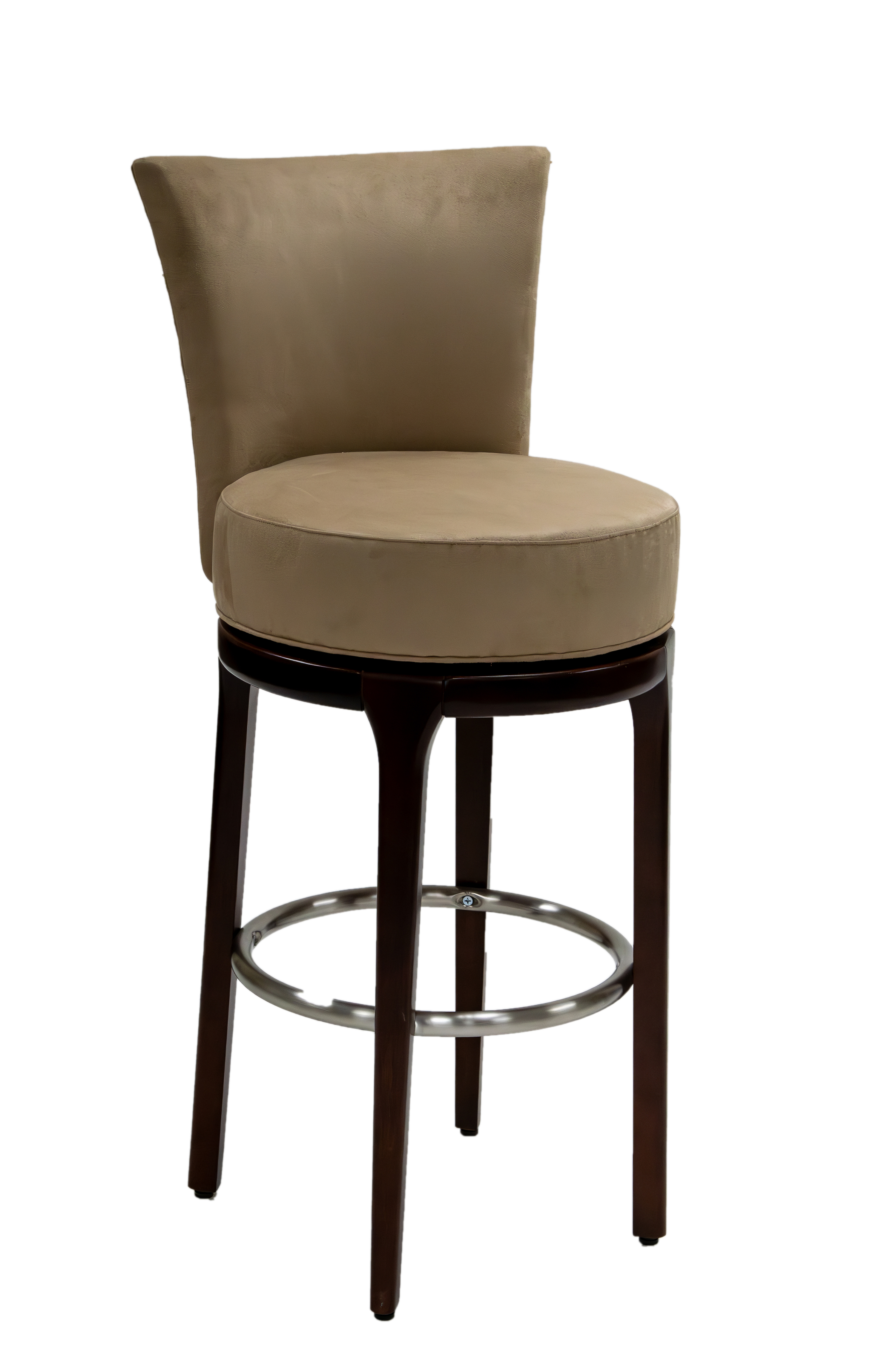Burke Swivel Bar Stool w/ Transitional Base - Designmaster Furniture