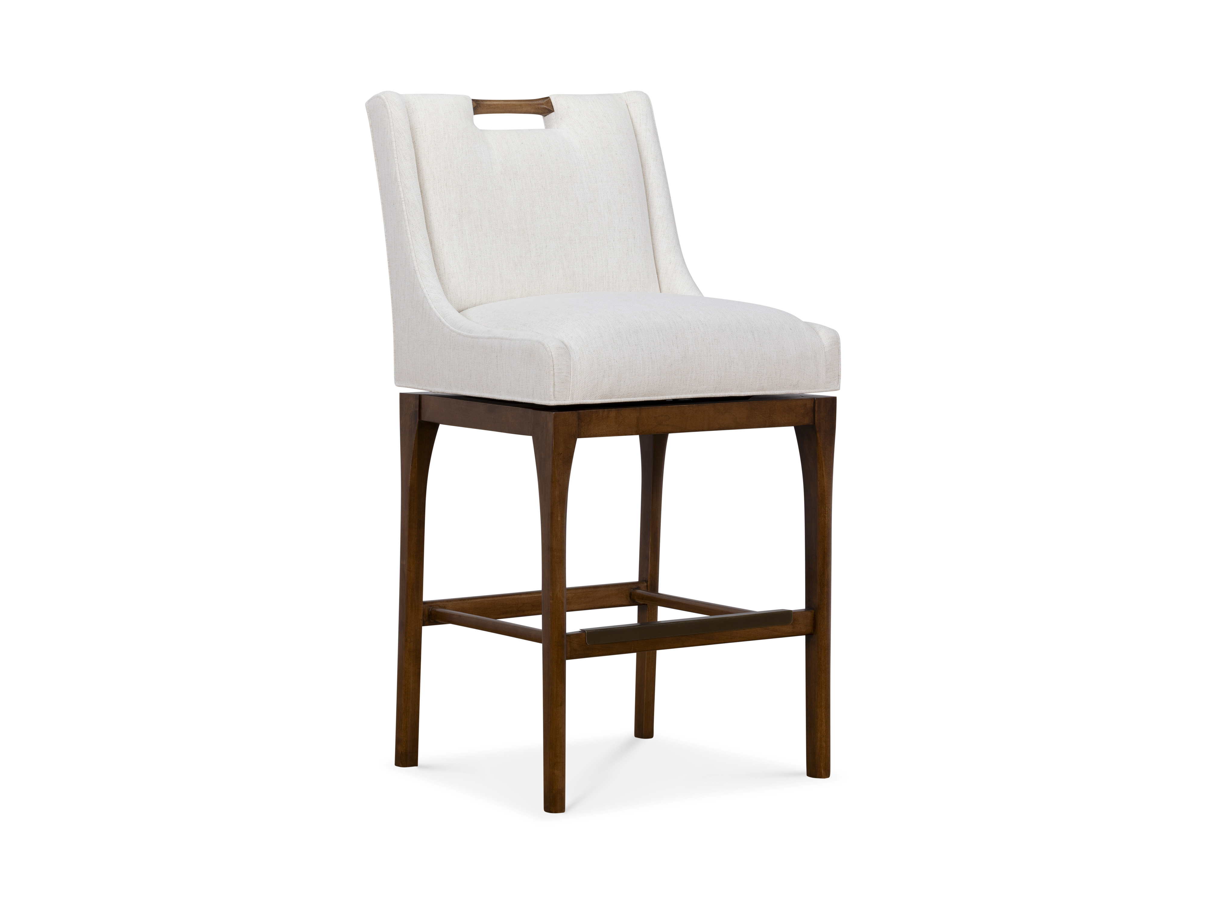 Howard Swivel Bar Stool w/ Transitional Base - Designmaster Furniture
