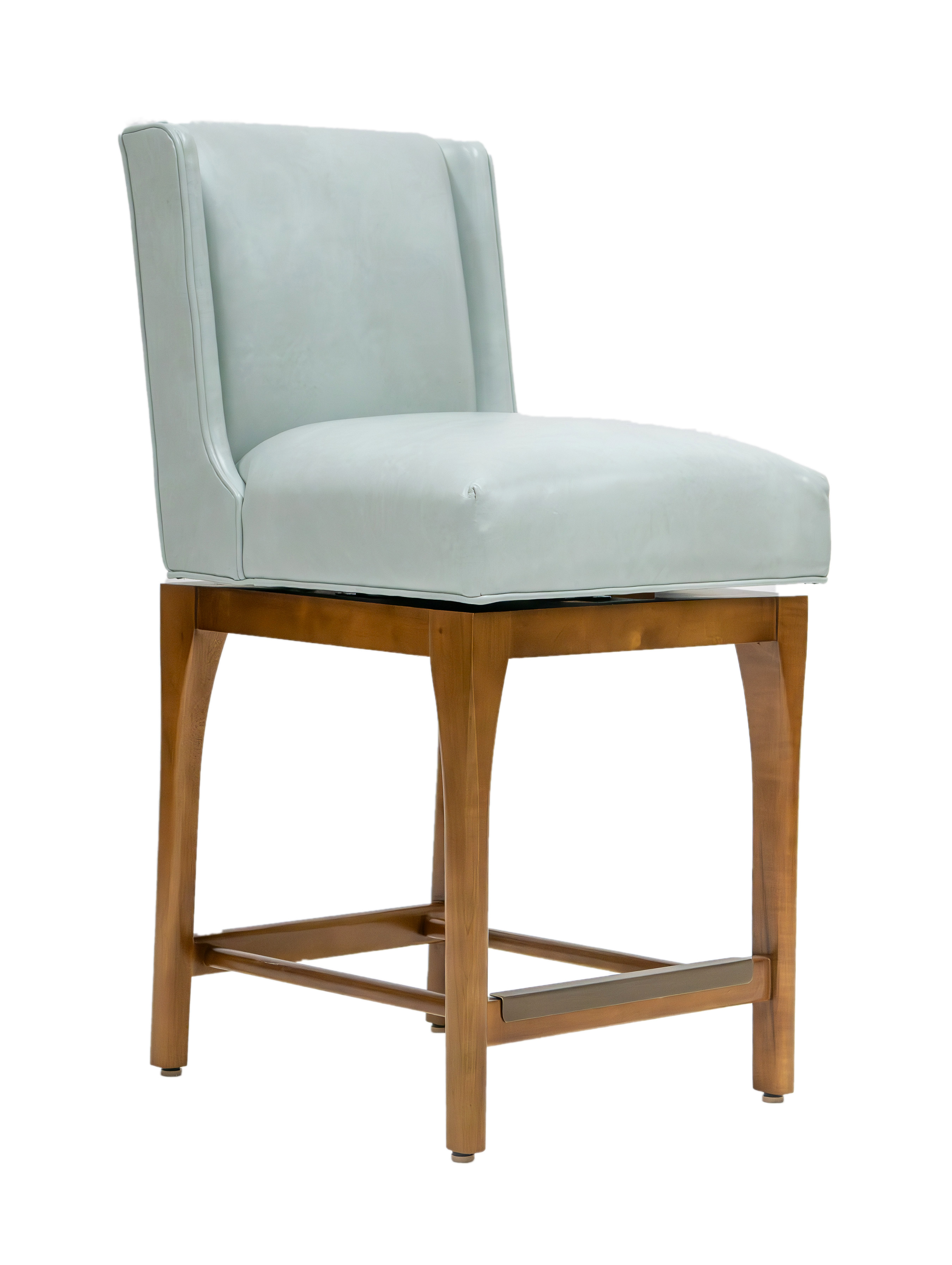 Layton Swivel Counter Stool w/ Transitional Base - Designmaster Furniture