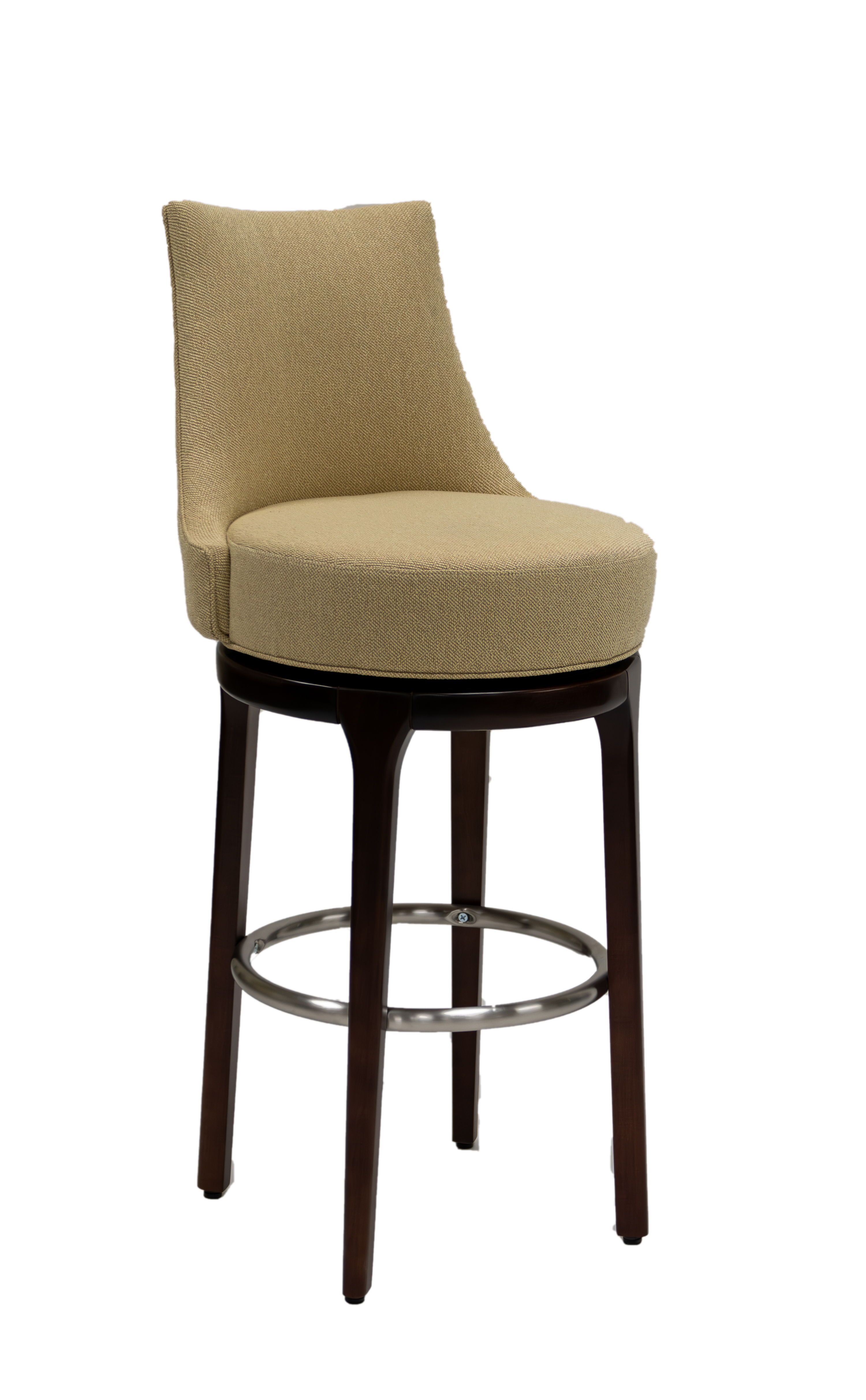 Leander Swivel Bar Stool w/Transitional Base - Designmaster Furniture