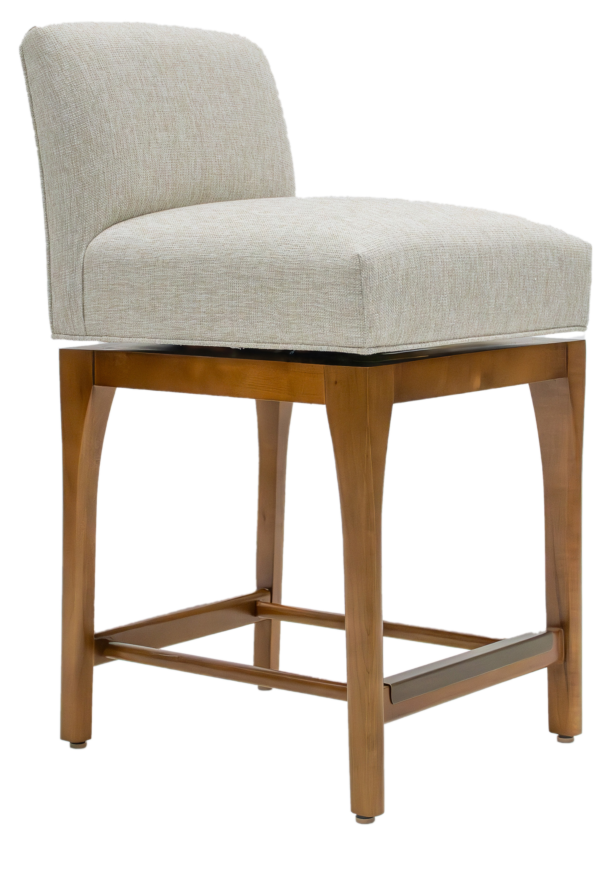 Madera Swivel Counter Stool w/ Transitional Base - Designmaster Furniture