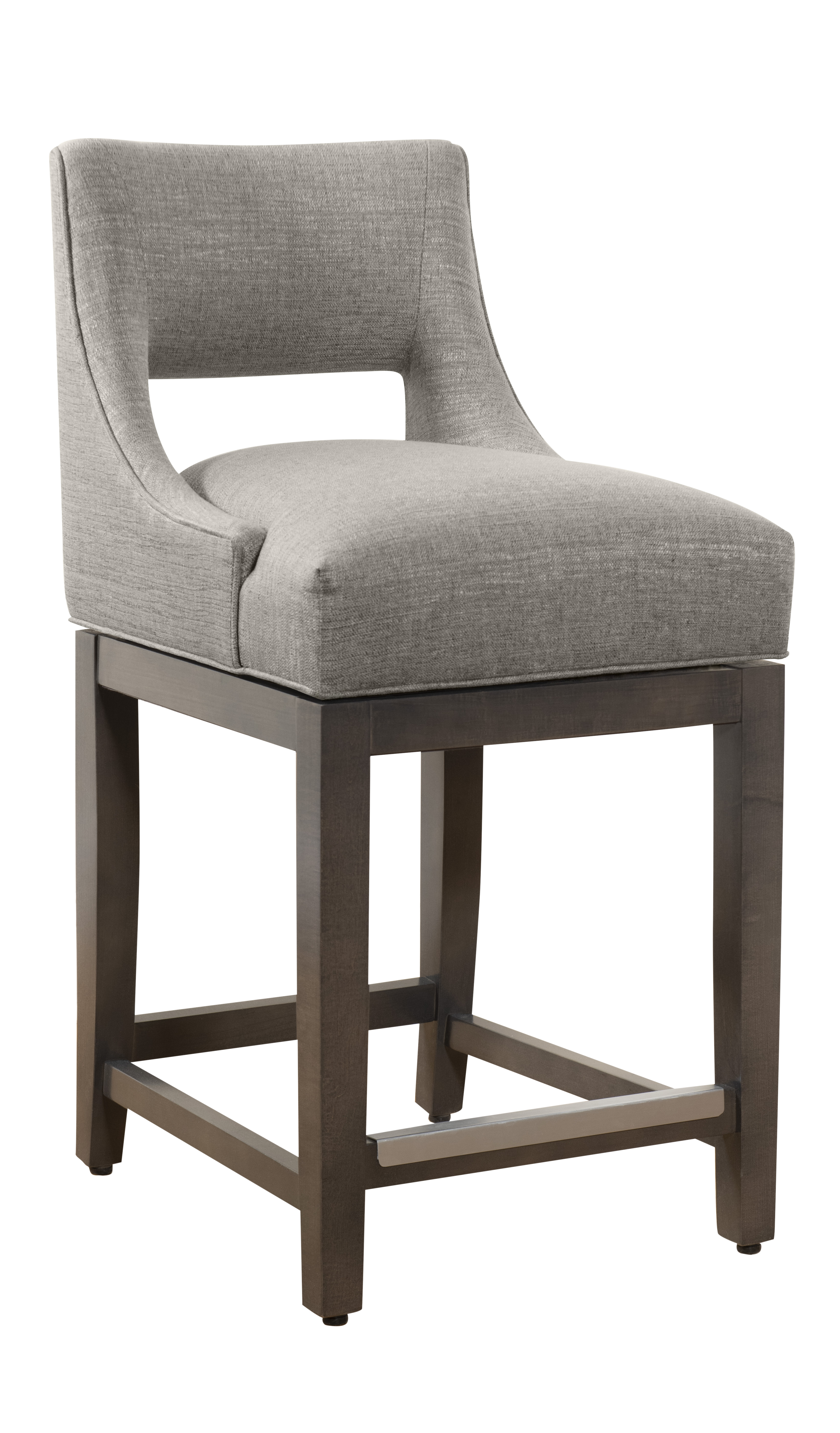 Oakmont Swivel Counter Stool w/ Traditional Base - Designmaster Furniture